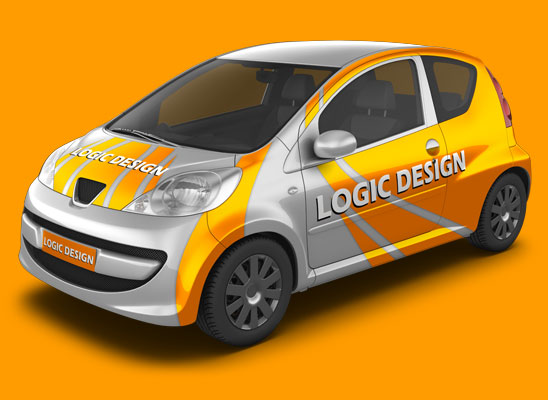 City Car Mock-Up - Logic Design Studio